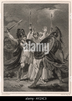 Ajax fights Hector Stock Photo - Alamy