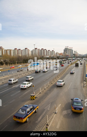 Weekend Traffic in Beijing March 2008 Stock Photo - Alamy