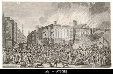 The Gordon Riots 1780 Stock Photo - Alamy