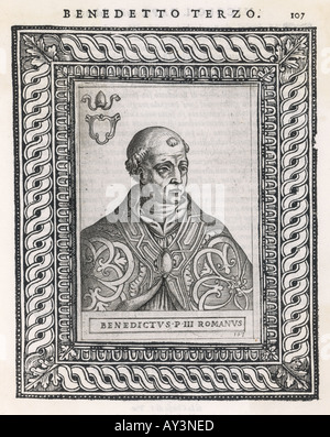 Pope Benedictus III Stock Photo - Alamy