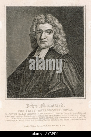 John Flamsteed, 1646-1719, an English astronomer Stock Photo - Alamy