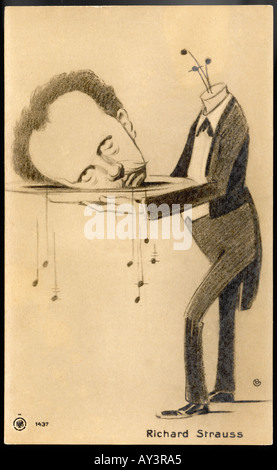 RICHARD STRAUSS the German composer: a satire on his opera 'Salome ...