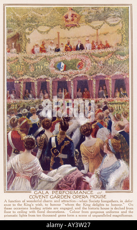 An opera box at the Royal Opera House, Covent Garden, London, early ...