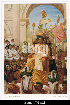 Triumph of a Roman Emperor in Rome, here at the Forum, the story of the ...