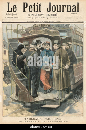 Paris Tram 1896 Stock Photo - Alamy