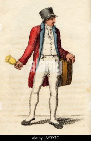 POSTMAN RINGS HIS BELL Stock Photo - Alamy