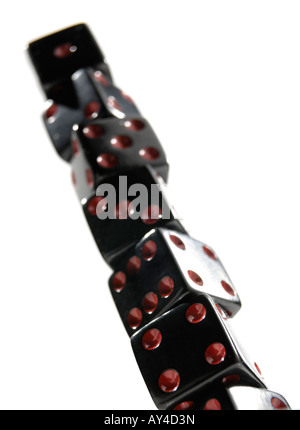 Stack of white dice Stock Photo - Alamy