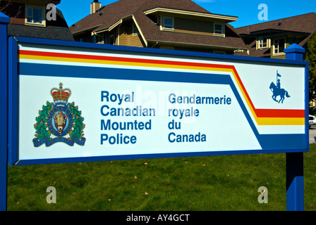 Royal Canadian Mounted Police detachment sign at the University of ...