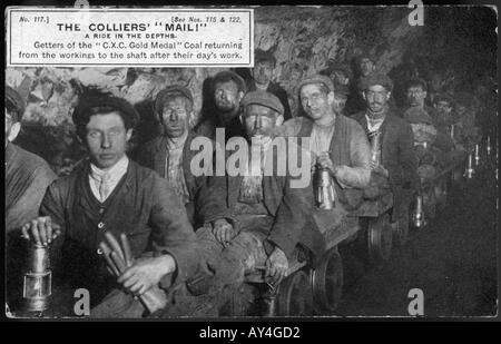 Colliers - getters of the coal - at the end of the shift at Clay Cross ...