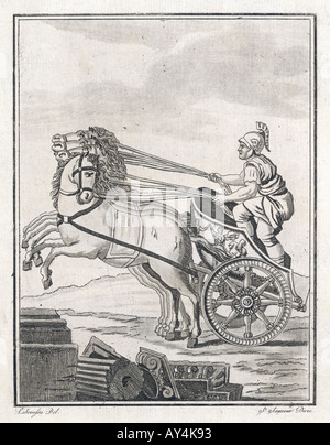 Roman history, chariot racing in the Circus Maximus in Rome, Italy ...