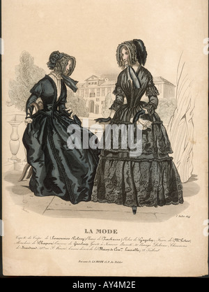 Mourning Dress 1844 Stock Photo - Alamy