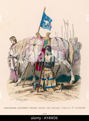 Knight At Prayer Stock Photo - Alamy