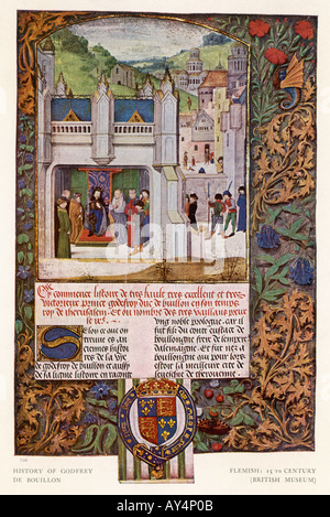 FIRST CRUSADE - Godefroi de Bouillon, leader of the First Crusade ...