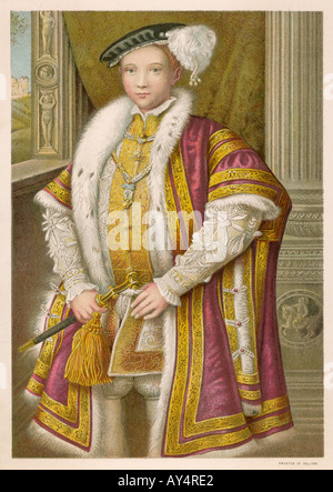 Edward VI King England third monarch Tudor dynasty Protestant regal ...