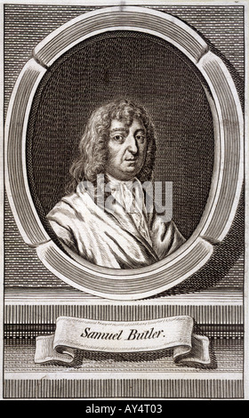 Samuel Butler, 1612 - 1680, an English poet, Historische Zeichnung aus ...