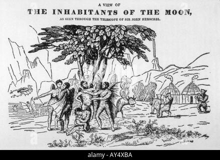 Great Moon Hoax, 1835 Stock Photo - Alamy