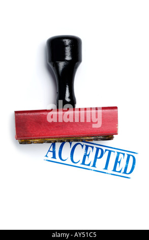 ACCEPTED rubber stamp Stock Photo - Alamy
