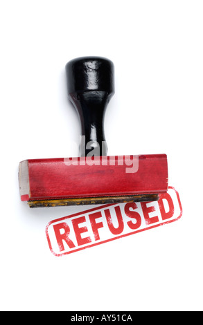 Refused office rubber stamp Stock Photo - Alamy