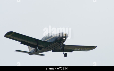 Cessna Light single engine aircraft coming into land after training ...