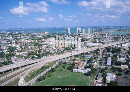 Freeway interchange in Miami Florida Stock Photo - Alamy