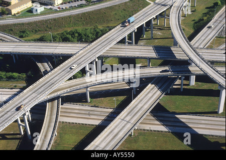 Freeway interchange in Miami Florida Stock Photo - Alamy