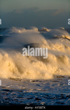 Large Waves Breaking on the Coast Stock Photo - Alamy