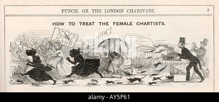 Cartoon, How to Treat the Female Chartists Stock Photo - Alamy