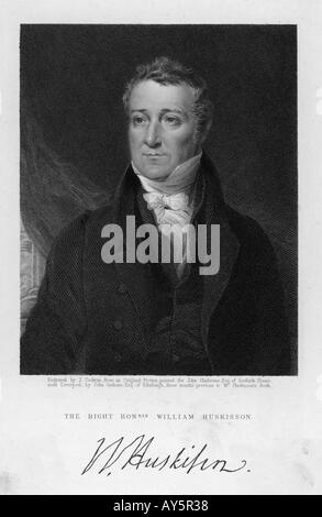 WILLIAM HUSKISSON English Politician. Britain's first Railway fatality ...