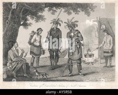 NATIVE AMERICANS 1821 Stock Photo - Alamy