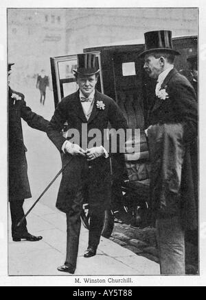 Winston Churchill wedding day Stock Photo - Alamy