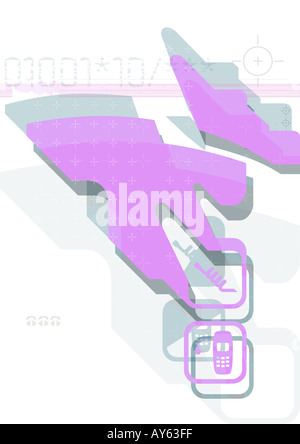 simple iconic communications design Stock Photo - Alamy