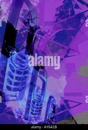 mobile cell phones in a scrambled communications design Stock Photo - Alamy