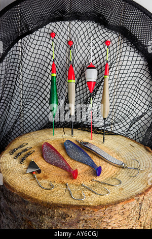 Fishing tackle still life Stock Photo - Alamy
