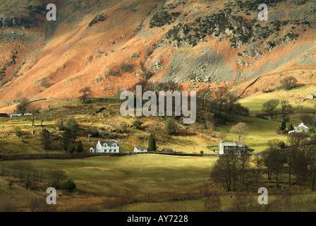 Lingmoor Fell and the Little Langdale Valley in the Lake District Stock ...
