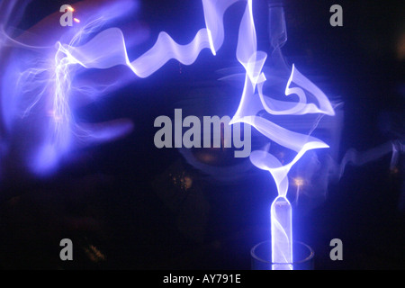 Plasma Static Electricity Glass Ball Stock Photo - Alamy