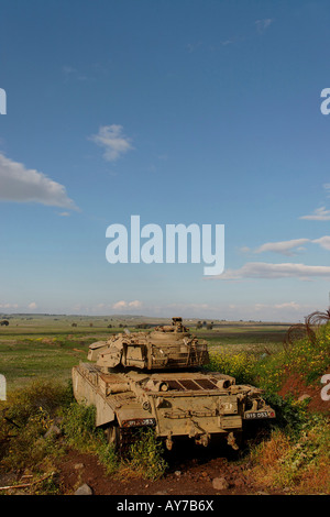 The Golan Heights An old Centurion tank in Tel Saki site of a fierce ...