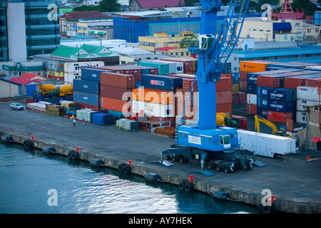 WEST INDIES Caribbean St Lucia Castries Market Packets of local produce ...
