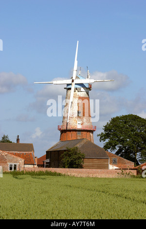 Sutton corn windmill Norfolk Stock Photo - Alamy