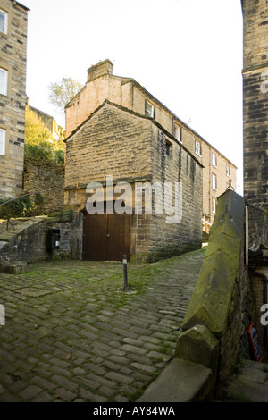 view of holy trinity church , holmfirth, from church terrace Stock ...