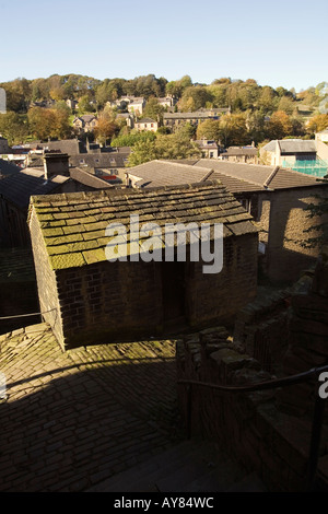 view of holy trinity church , holmfirth, from church terrace Stock ...