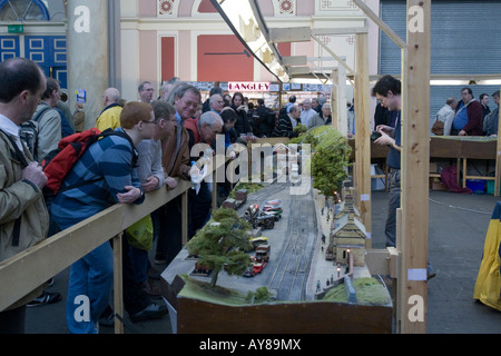 Model Railway Layout at Alexandra Palace Model Railway Exhibition Stock ...