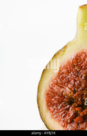 Fresh fig, cross section, close-up Stock Photo - Alamy