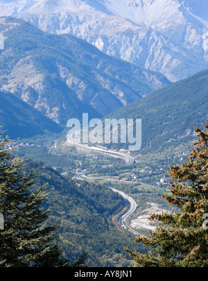E70 A32 autostrada near Susa Piemonte Italy Stock Photo - Alamy