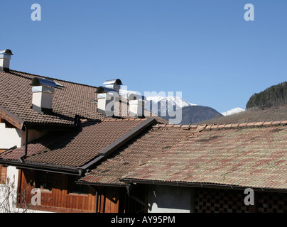 Roof Tops of Revo Italy Stock Photo - Alamy