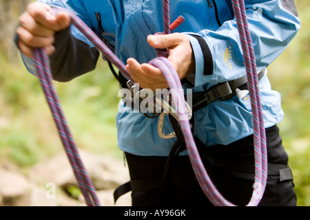 ABSEILING IN AVIEMORE SCOTLAND Stock Photo - Alamy