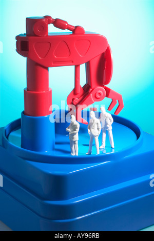 Skill Tester Toy with Figures Stock Photo - Alamy