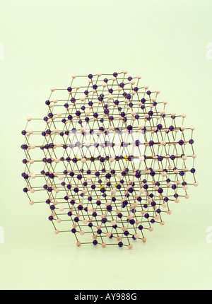 Molecular model gallium arsenide Stock Photo - Alamy