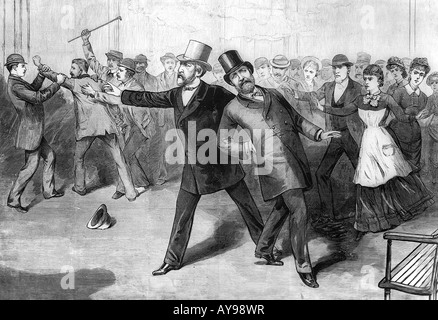 President Garfield assassination on July 2, 1881 Stock Photo - Alamy