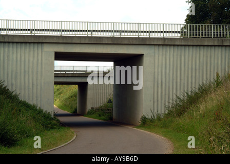 concrete bridge Nr Cirencester Gloucestershire England UK Europe Stock ...
