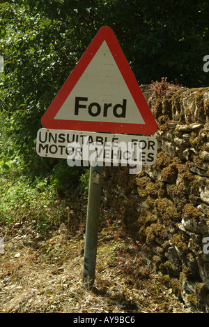 Ford sign Cotswolds Gloucestershire England UK Europe Stock Photo - Alamy